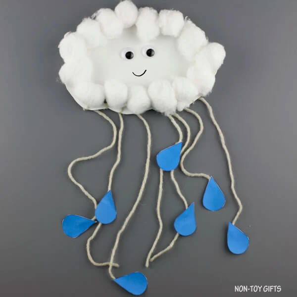 Paper Plate Cloud Craft – Crafty Kids Play